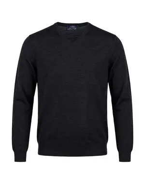 Fedeli Virgin Wool V-neck Sweater