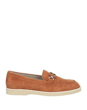 Hogan Suede-effect Loafers With Metal Applications - Brown