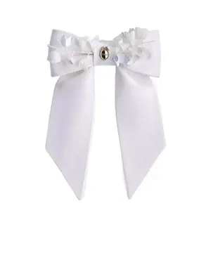 Dior Riviera Large Twist Bow - White
