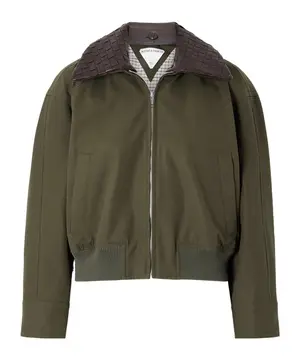Bottega Veneta Cotton Twill Blouson - Deep Moss