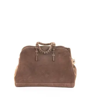 Casadei Park Avenue Velour Bag - Light Brown