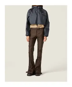 Miu Miu Technical Fabric Pants - Ebony