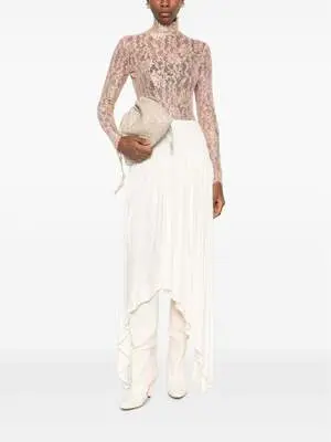 Valentino Garavani Sequined Lace High-neck Bodysuit - No