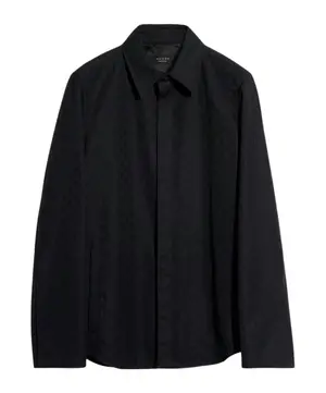 Gucci Gg Cotton Canvas Shirt - Black