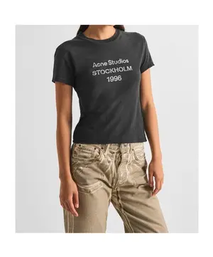 Acne Studios Crew Neck Short Sleeve Tee - Black
