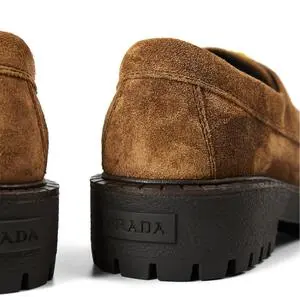 Prada Suede Platform Casual Shoes
