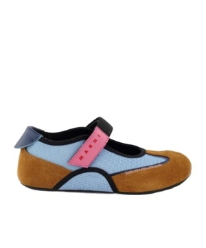 Marni Logo Ballet Flats - Multicolor