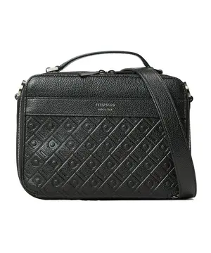 FERRAGAMO Embossed Camera Bag - Black