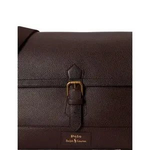 Polo Ralph Lauren Pebbled Leather Messenger Bag