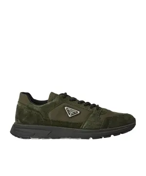 Prada Mixed Fabric Running Sneakers