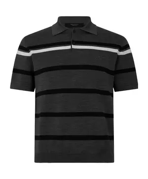 Gucci Striped Short-sleeve Knit Polo