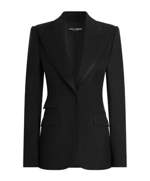 Dolce & Gabbana Turlington Single-breasted Jacket In Bi-stretch Twill
