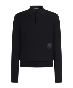 Dolce & Gabbana Virgin Wool Polo Shirt