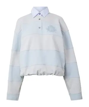 Acne Studios Striped Faux Two-piece Collared Top - No