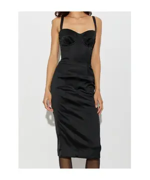 Dolce & Gabbana Dolce Gabbana Bustier-style Midi Dress