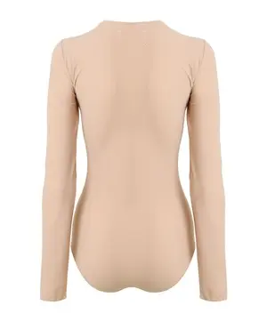 MAISON MARGIELA Crew Neck Long-sleeve Bodysuit - No