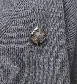 Dior Clover Pin Brooch