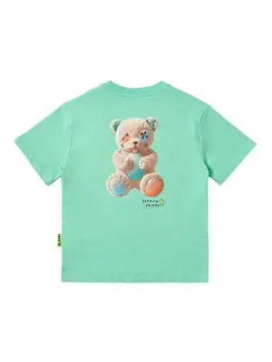 BARROW Graphic Bear Print Short Sleeve T-shirt