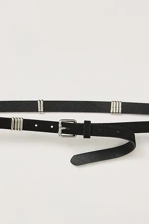 Free People Millie Microslim Belt - Black