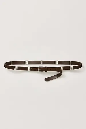 Free People Millie Microslim Belt - Espresso