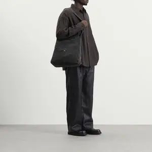 Our Legacy Indigo Canvas Sling Bag - Deep Blue
