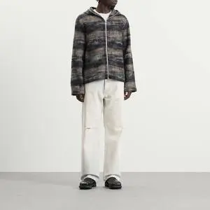 Our Legacy Woods Check Lofty Wool Full Zip Hood