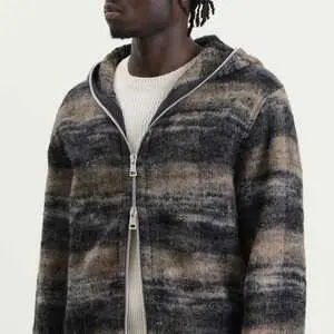 Our Legacy Woods Check Lofty Wool Full Zip Hood