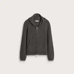 Our Legacy Stripe Dry Merino Wool Level Hood - Sage