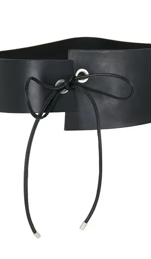 ST. AGNI Leather Asymmetric Belt