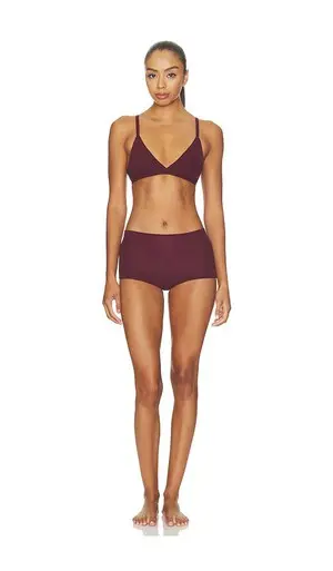 SKIMS Fits Everybody Triangle Bralette In Purple