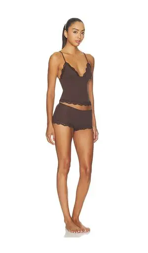 SKIMS Fits Everybody Lace Triangle Cami & Boyshort Set
