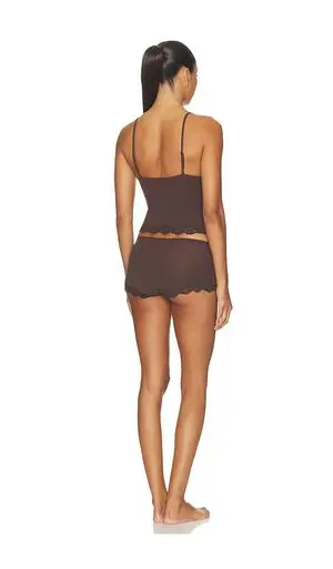 SKIMS Fits Everybody Lace Triangle Cami & Boyshort Set