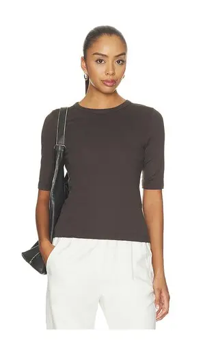 Enza Costa Supima Cotton Classic Half Sleeve T-shirt