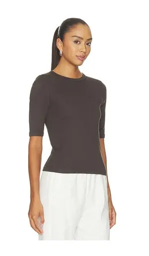 Enza Costa Supima Cotton Classic Half Sleeve T-shirt