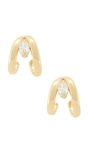 Ettika Orbit Crystal Hoop Earrings