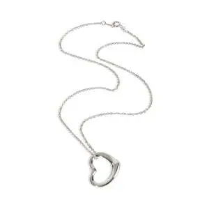 Tiffany & Co. Sterling Silver Elsa Peretti Open Heart Pendant