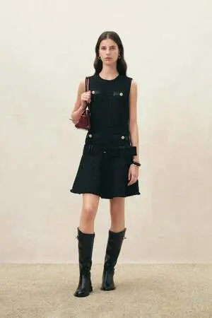 Fabrique Amelia Low Rise Tweed Dress
