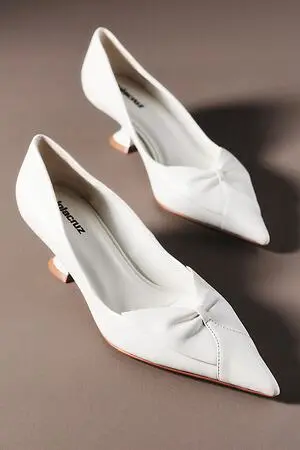 Lola Cruz Bowie Kitten Heels - White