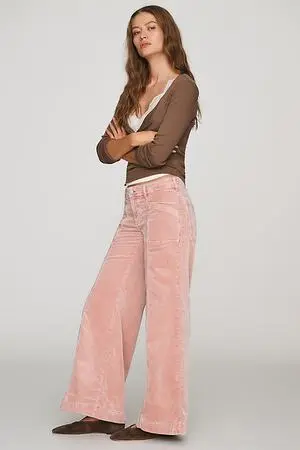 PILCRO Nico Corduroy Mid-rise Flare Jeans