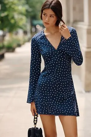 Anthropologie Silk Mini Slip Dress