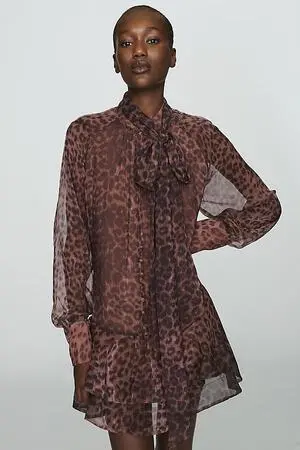 Bardot Adrie Mini Dress - Leopard