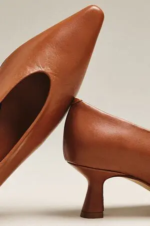 Maeve Choked Up Kitten Heels - Tan