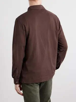 Massimo Alba Raya Cotton-jersey Polo Shirt - Brown