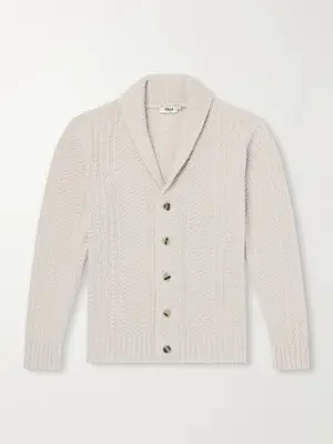 Altea Wool And Cashmere-blend Shawl-collar Cardigan
