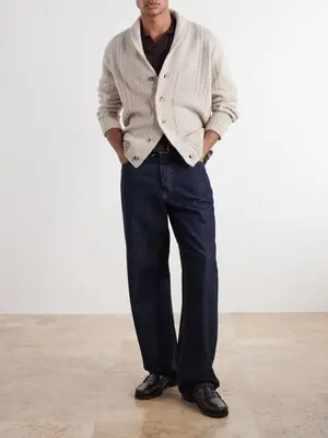 Altea Wool And Cashmere-blend Shawl-collar Cardigan