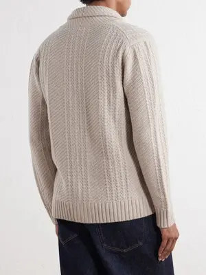 Altea Wool And Cashmere-blend Shawl-collar Cardigan