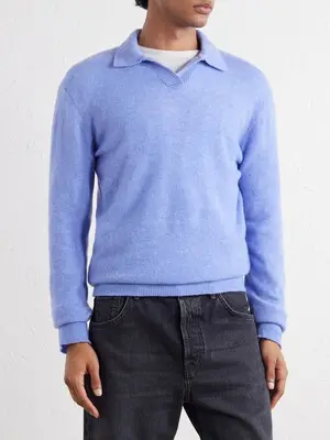 Altea Wool And Cashmere-blend Polo Sweater