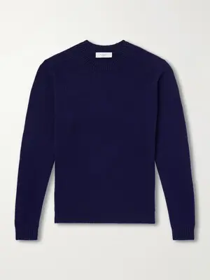 Boglioli Wool And Cashmere-blend Sweater - Blue