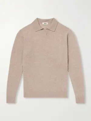 Altea Wool And Cashmere-blend Polo Sweater - Neutrals