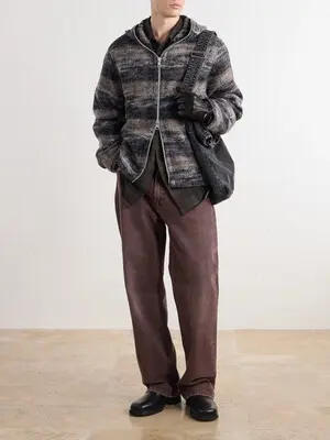 Our Legacy Full Zip Wool-blend Hooded Blouson Jacket
